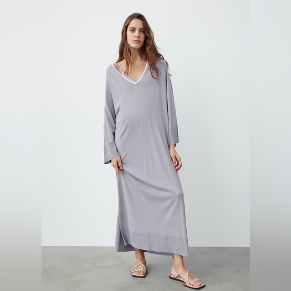 Zara | Tops | Zara Vneck Knit Tunic | Poshmark